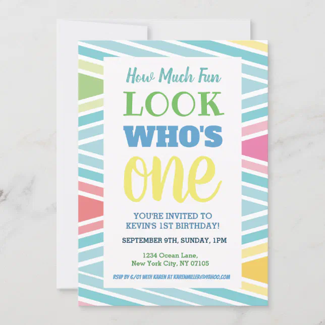 1st Birthday Invitation Sayings | Zazzle