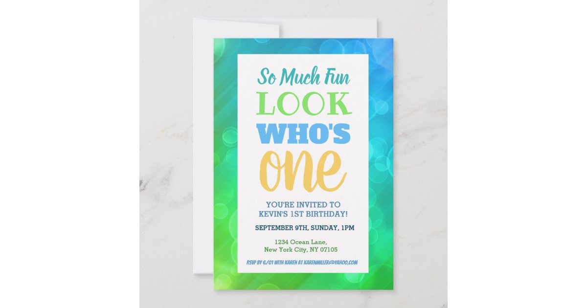 1st Birthday Invitation Wording | Zazzle