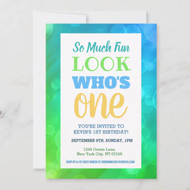1st Birthday Invitation Wording | Zazzle