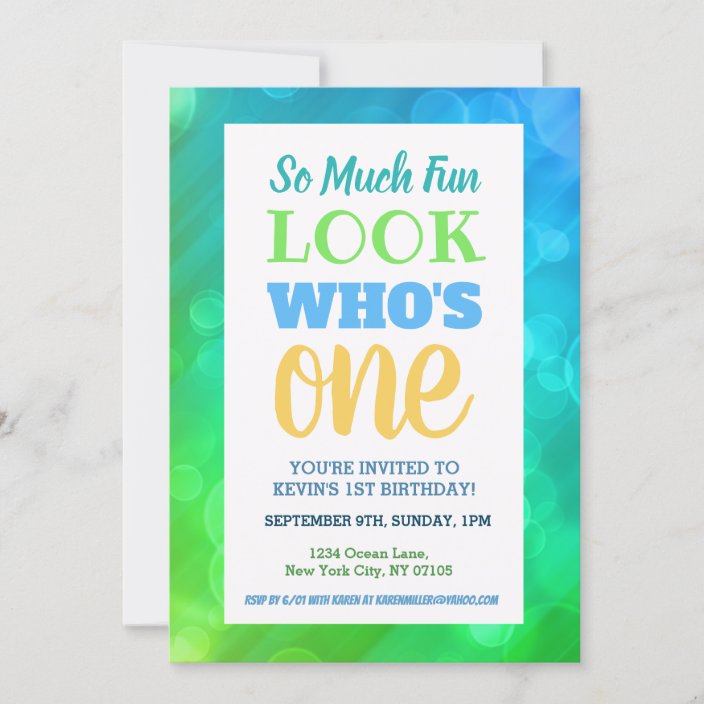 1st Birthday Invitation Wording | Zazzle.com