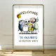 1st Birthday Monster Welcome Sign | Zazzle