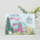 1st Birthday One Happy Camper Woodland Caravan Invitation | Zazzle