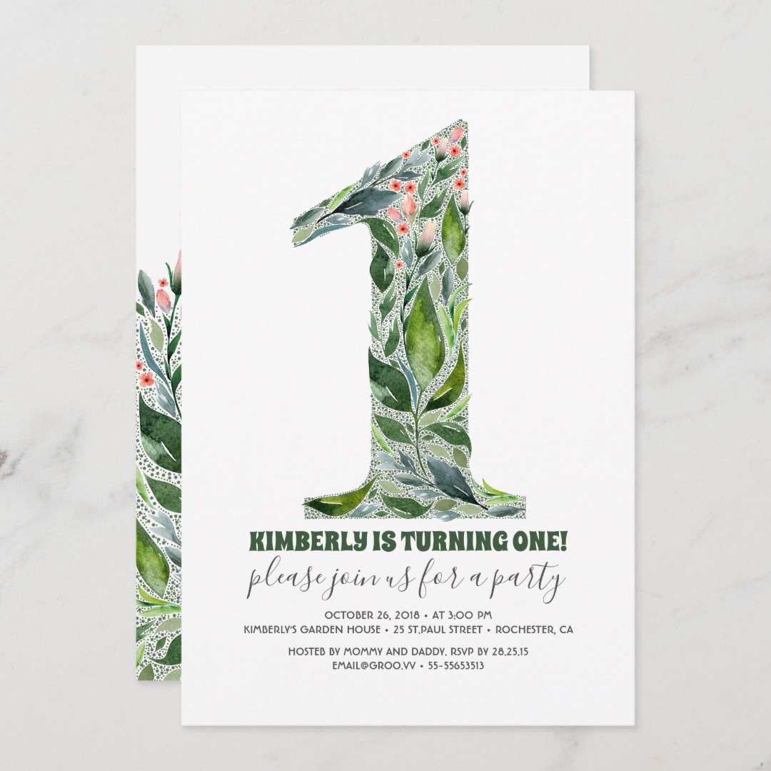 1st Birthday Party Invitation | Zazzle