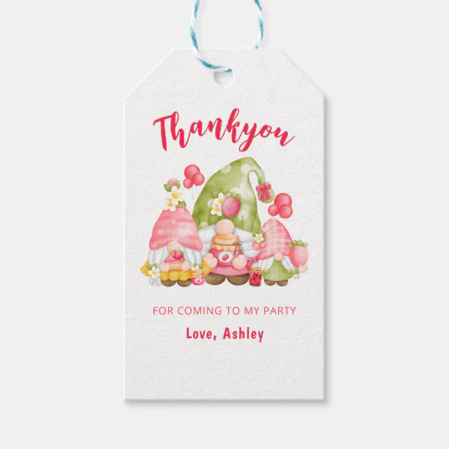 1st Birthday Party Thank You Gift Tags | Zazzle