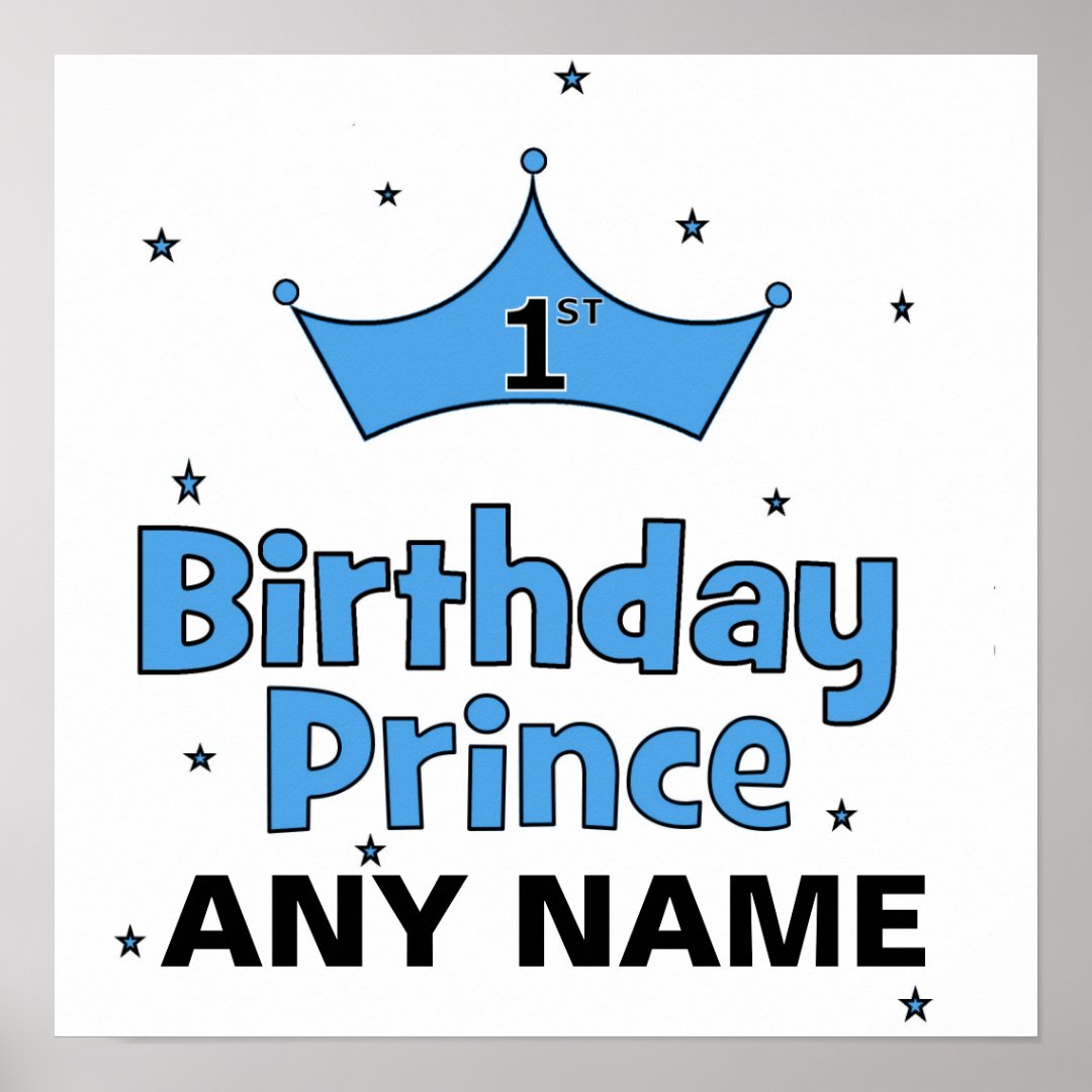 1st Birthday Prince Poster! Poster | Zazzle