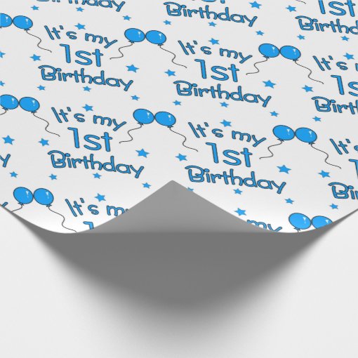 1st Birthday Wrapping Paper | Zazzle