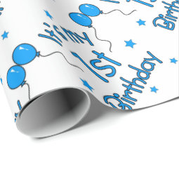 1st Birthday Wrapping Paper | Zazzle