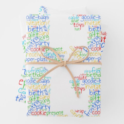 1st Birthday Wrapping Paper Sheets | Zazzle