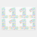 1st Birthday Wrapping Paper Sheets | Zazzle