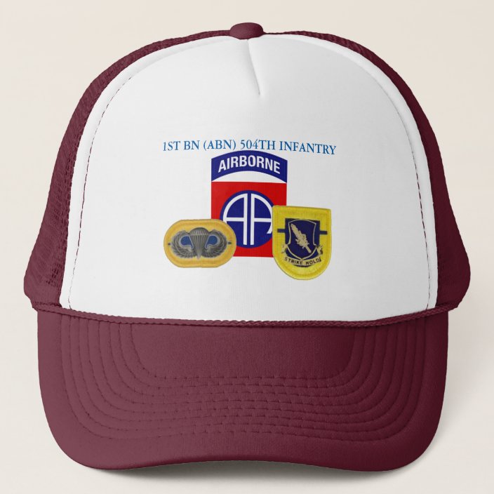 1ST BN (ABN) 504TH INFANTRY 82ND AIRBORNE HAT | Zazzle.com
