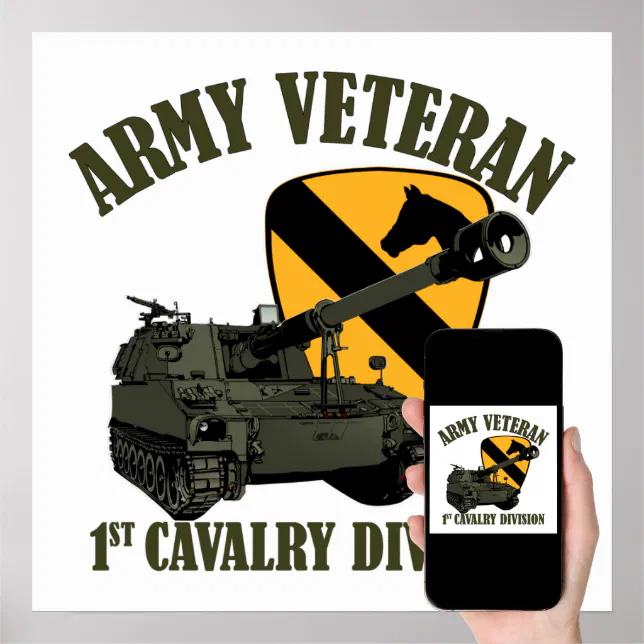 1st Cav Vet - M109 Howitzer Poster | Zazzle