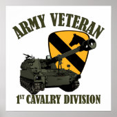 1st Cav Vet - M109 Howitzer Poster | Zazzle