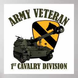1st Cav Vet - M109 Howitzer Poster | Zazzle