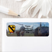 1st cavalry air cav vietnam nam war label | Zazzle