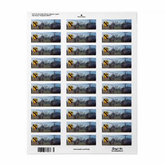 1st cavalry air cav vietnam nam war label | Zazzle