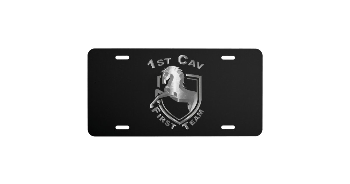 1st Cavalry Division “Cool Cav Design” License Plate | Zazzle