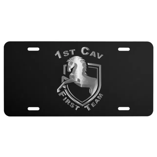 1st Cavalry Division “Cool Cav Design” License Plate | Zazzle