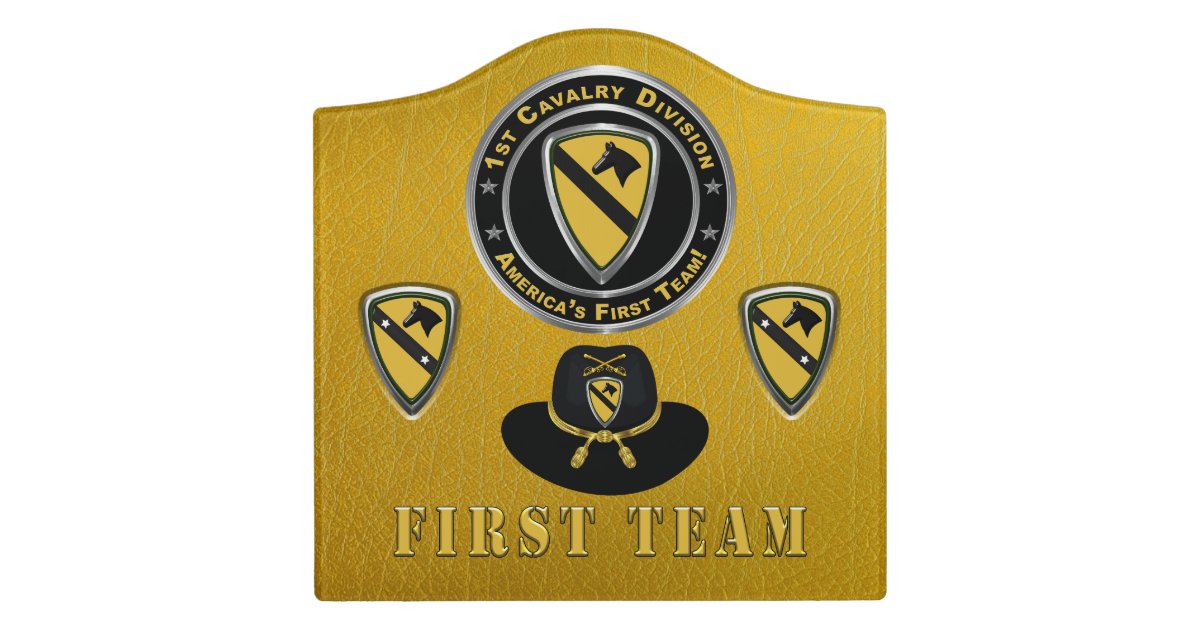 1st Cavalry Division Door Sign | Zazzle