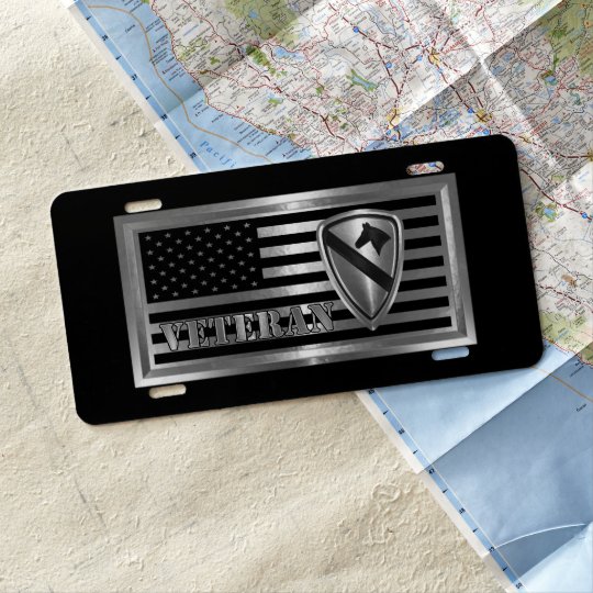 1st Cavalry Division "First Team" License Plate | Zazzle.com