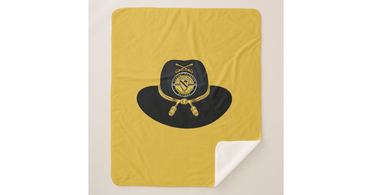 1st Cavalry Division Retired Sherpa Blanket | Zazzle