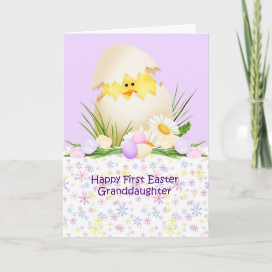 1st Easter Granddaughter Holiday Card | Zazzle.com