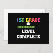 1st Grade Level Complete Kids Graduation Postcard | Zazzle