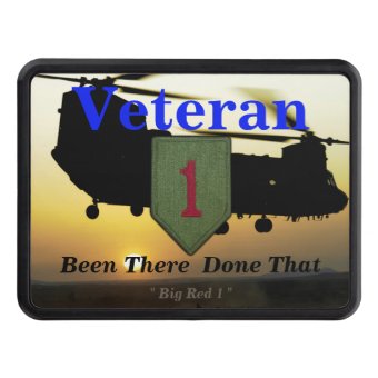 1st infantry big red 1 fort riley veterans vets hitch cover | Zazzle