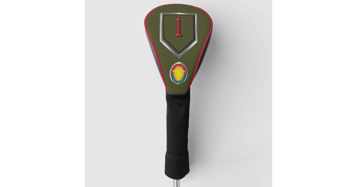 1st Infantry Div “Big Red One”Patch Golf Head Cover | Zazzle