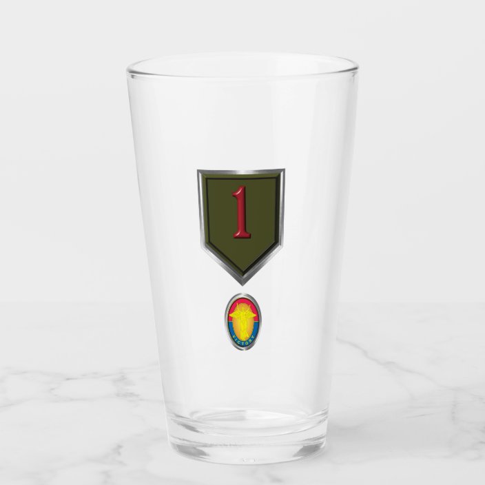 1st Infantry Div “Big Red One”Patch Insignia Glass | Zazzle.com