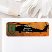 1st Infantry Division Big Red 1 Fort Riley Veteran Label | Zazzle