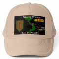 1st Infantry Division"Big Red One" Ball Caps | Zazzle