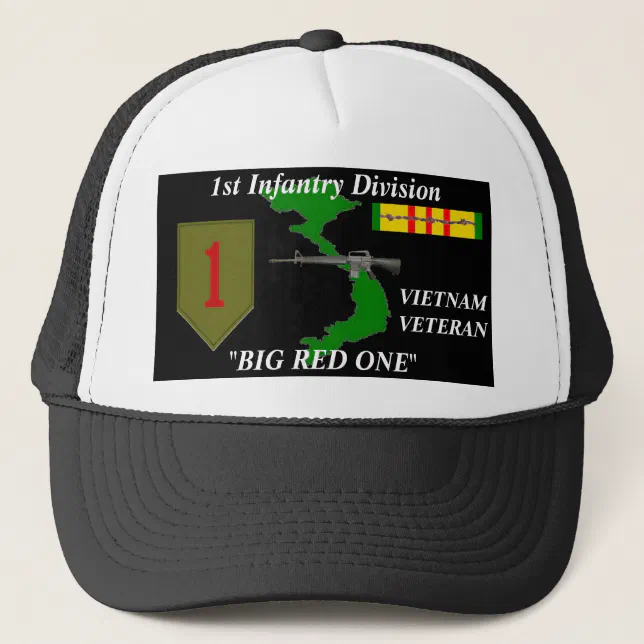 1st Infantry Division"Big Red One" Ball Caps | Zazzle