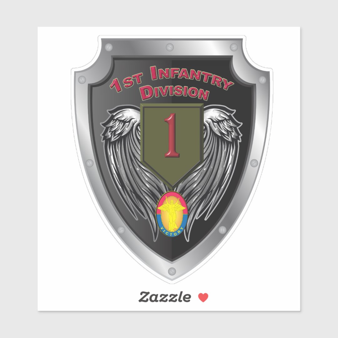 1st Infantry Division “Big Red One” Sticker | Zazzle