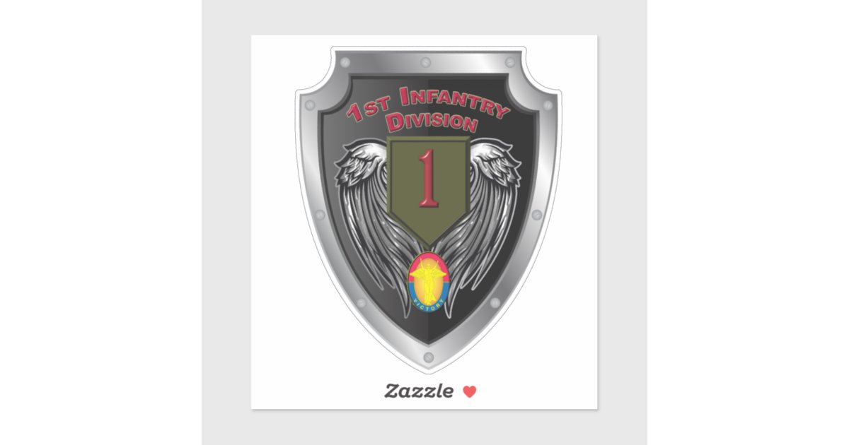 1st Infantry Division “Big Red One” Sticker | Zazzle