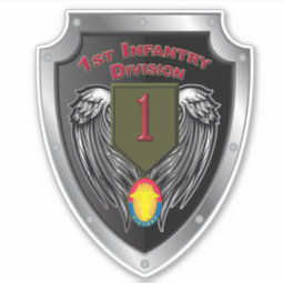 1st Infantry Division “Big Red One” Sticker | Zazzle