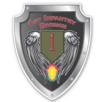 1st Infantry Division “Big Red One” Sticker | Zazzle
