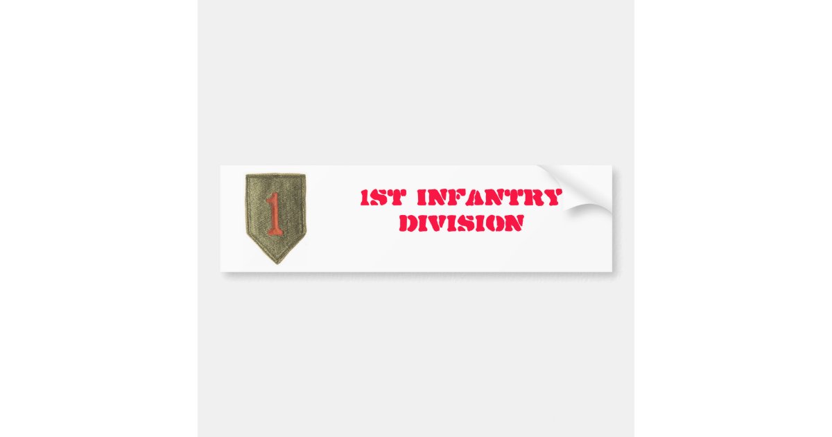 1st Infantry Division Bumper Sticker | Zazzle