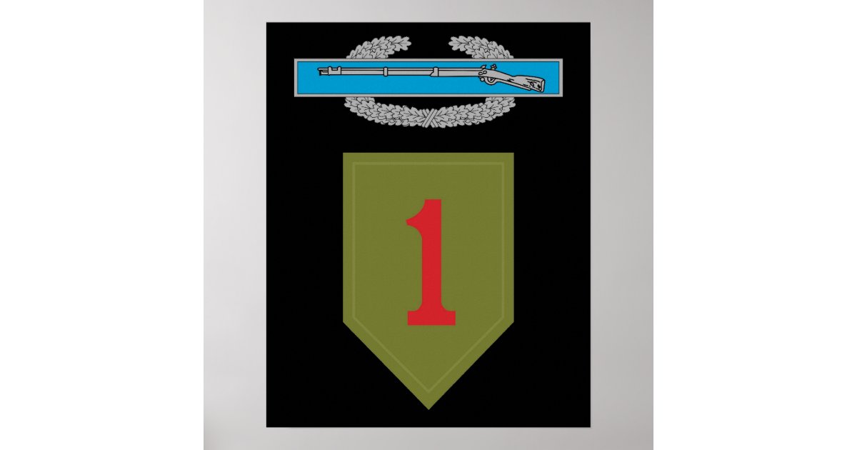 1st Infantry Division CIB Poster | Zazzle