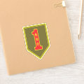 1st Infantry Division Patch Big Red One Sticker | Zazzle