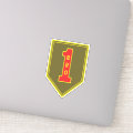 1st Infantry Division Patch Big Red One Sticker | Zazzle