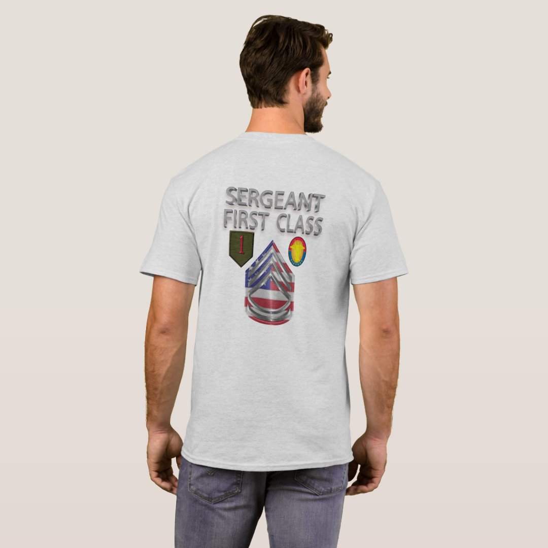 1st Infantry Division Sergeant First Class T-Shirt | Zazzle