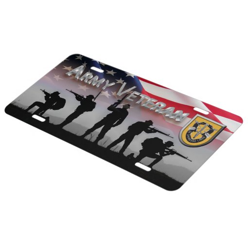 1st Special Forces Group (A) Army Veteran License Plate | Zazzle