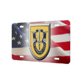 1st Special Forces Group (A) With American Flag License Plate | Zazzle