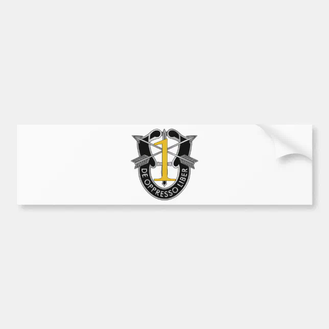 1st Special Forces Group Crest Bumper Sticker | Zazzle