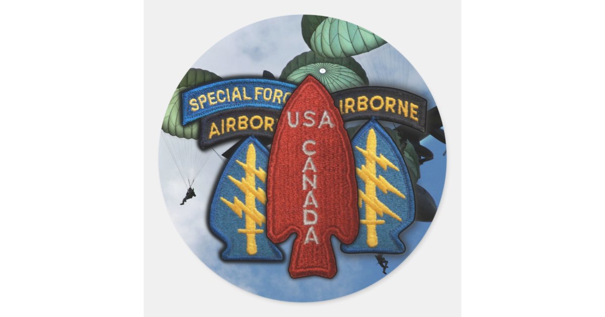 1st Special Service Force 1st SSF SF SFG patch Classic Round Sticker ...