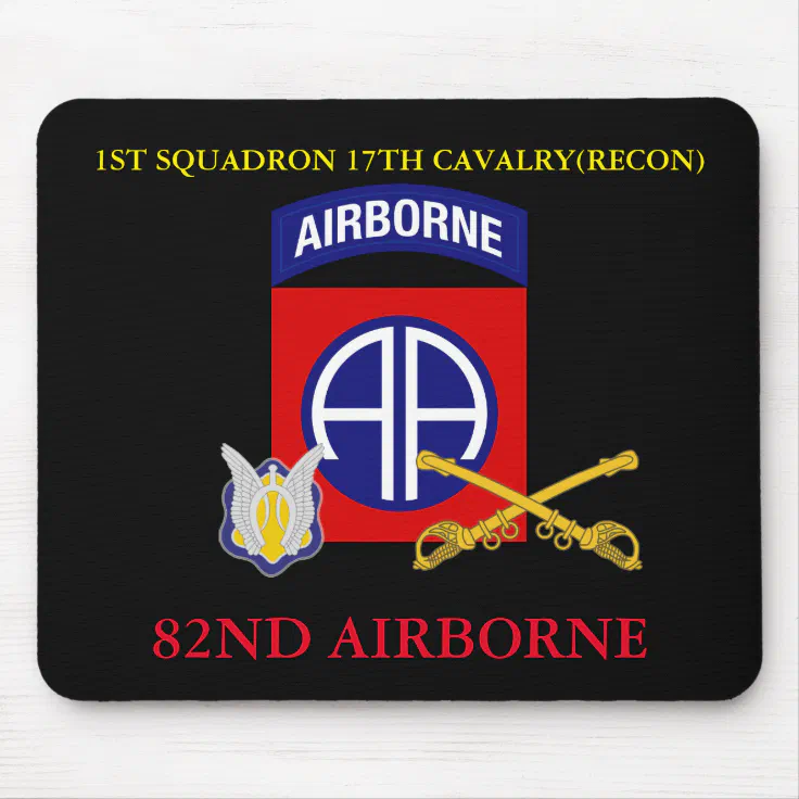 1ST SQUADRON 17TH CAVALRY(RECON) 82ND AIRBORNE MOUSE PAD | Zazzle