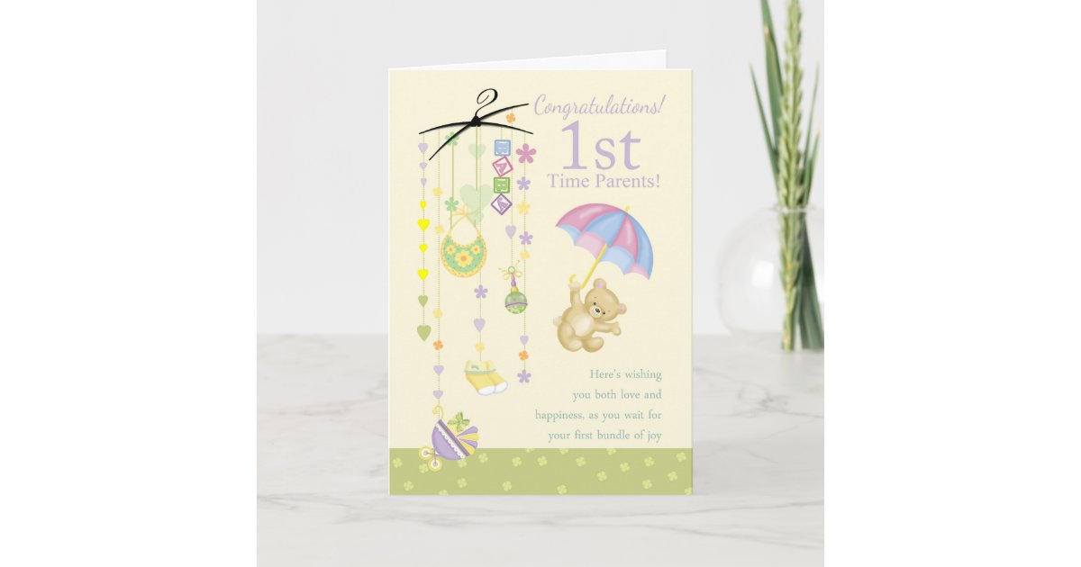 1st Time Parents Pregnancy Congratulations Card Zazzle 1st-time-parents-pregnancy-congratulations-card-zazzle