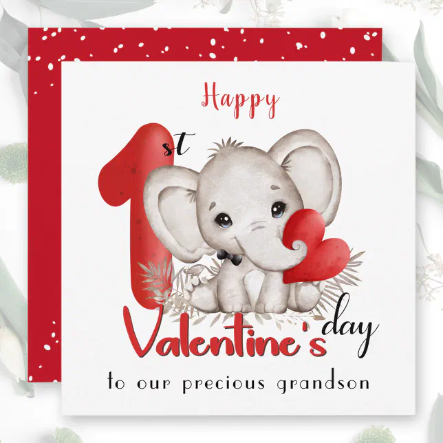 1st Valentine's day boy Valentine's day Card | Zazzle