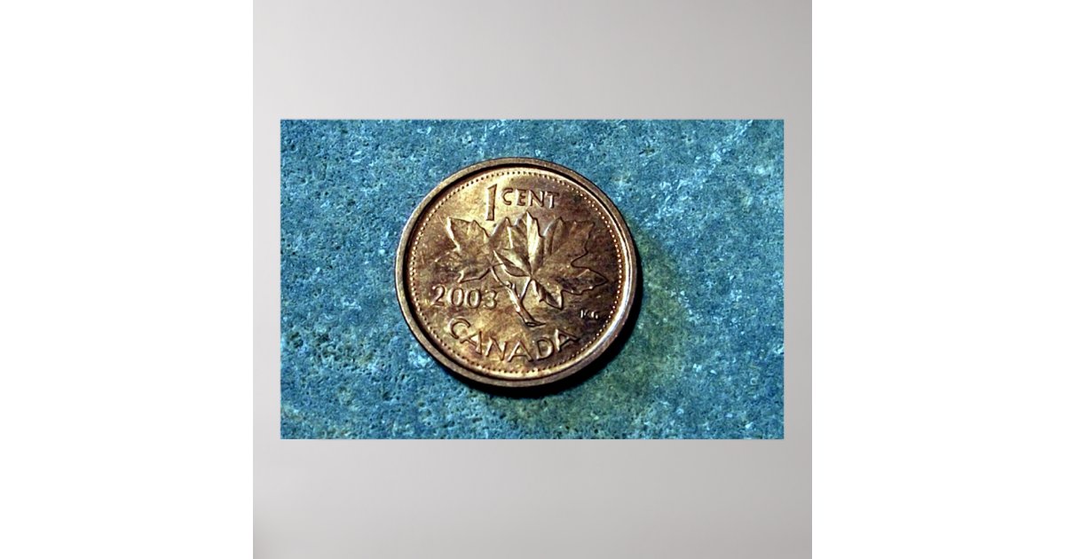 2003 Canadian Penny (Front) Poster | Zazzle