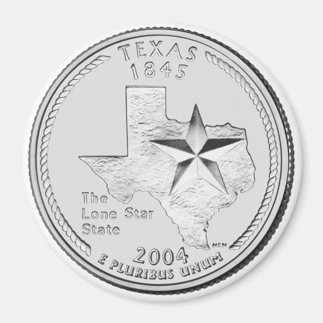 2004 Texas State Quarter magnet | Zazzle